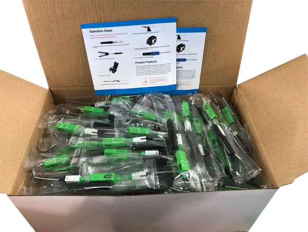 Hot Melt Splice On Fiber Optic Fast Connector For Field Installation