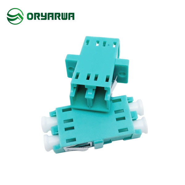 Duplex LC Fiber Optic Adapter One Piece Type With Flange