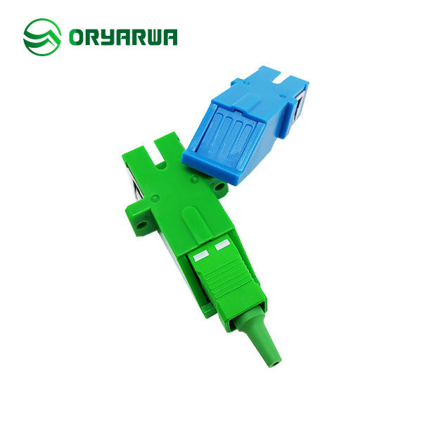 Push In Type Flangeless SC Simplex Adapter With Inner Shutter