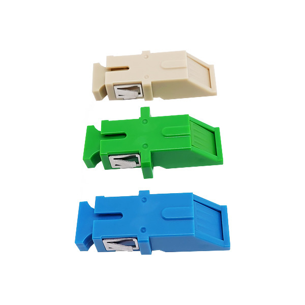 Push In Type Flangeless SC Simplex Adapter With Inner Shutter