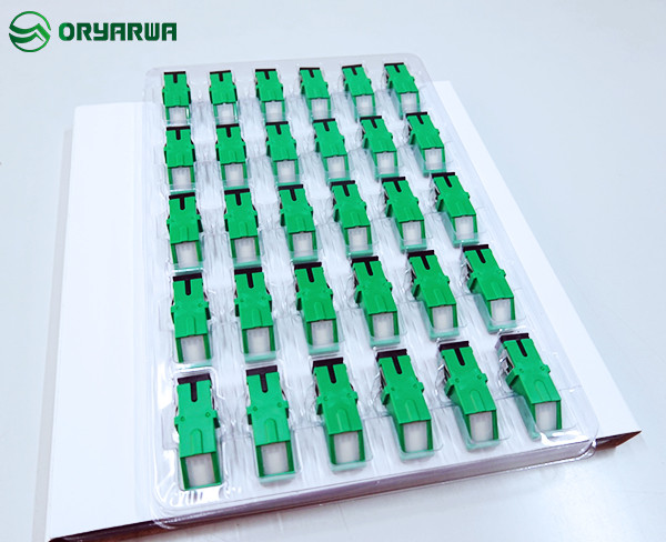 Push In Type Flangeless SC Simplex Adapter With Inner Shutter